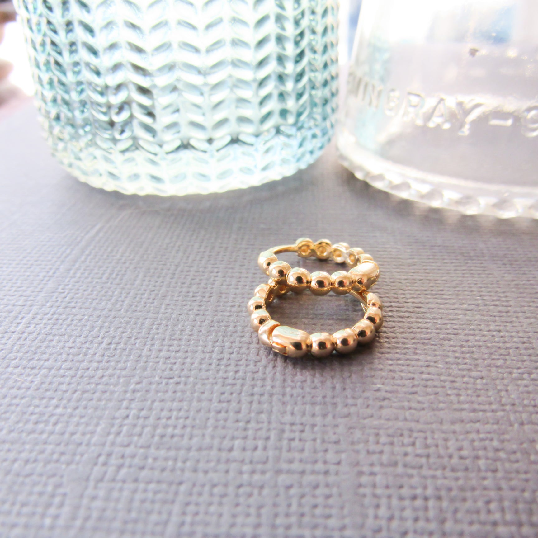 Gold Earrings by Balsamroot Jewelry