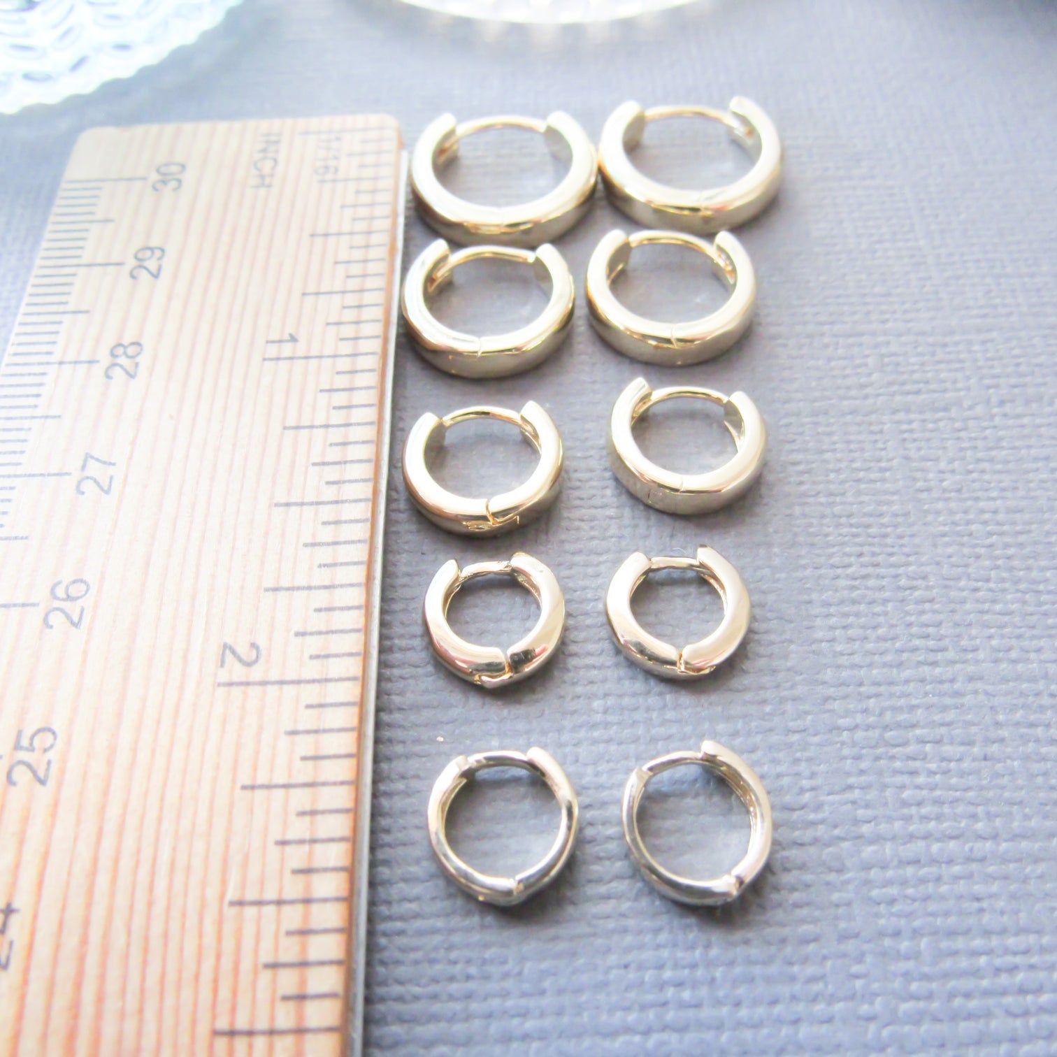 Gold Earrings by Balsamroot Jewelry