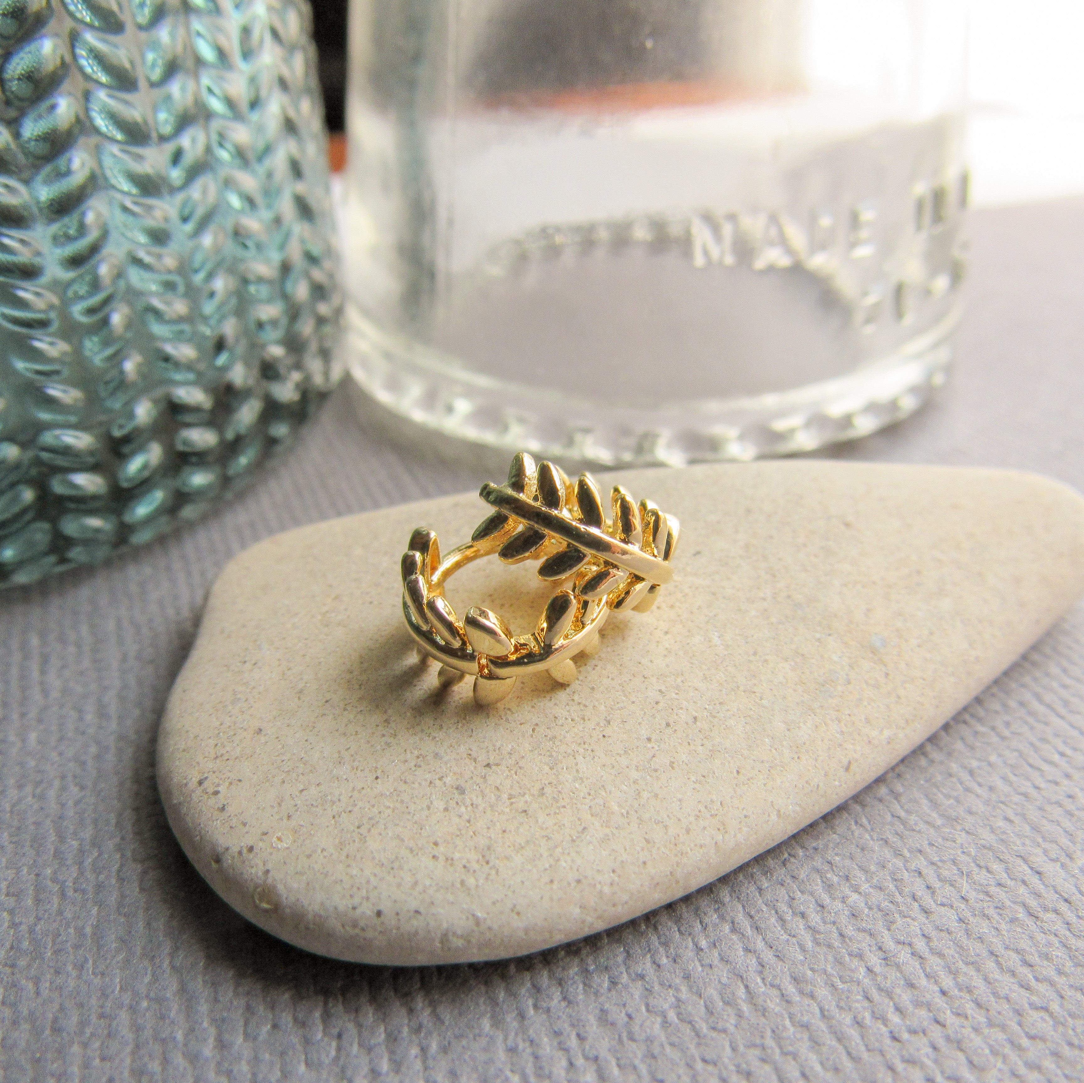 Gold Earrings by Balsamroot Jewelry